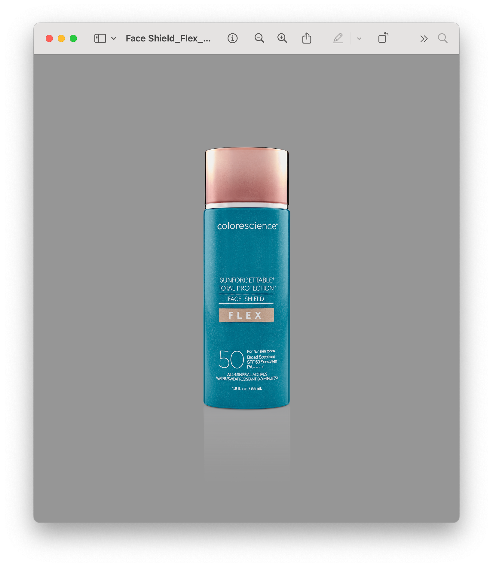 Sunforgettable® Total Protection® Face Shield Flex SPF 50 Medium ...